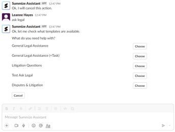 Summize Assistant Bot in Teams