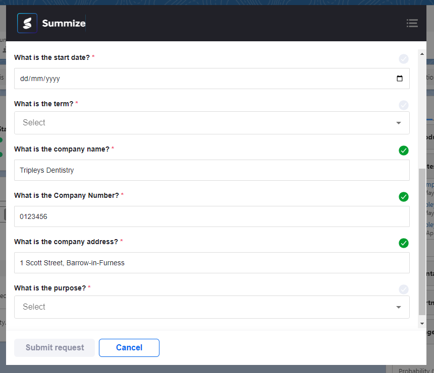 How to map Salesforce fields in Request Templates