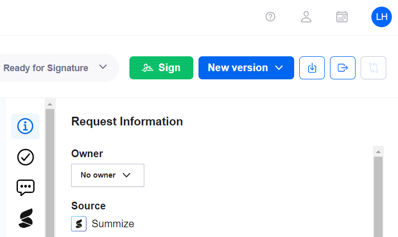 Integrating Summize with Adobe Sign